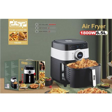 DSP Air Fryer KB-2088 6.5L - 1800W - Makhsoom