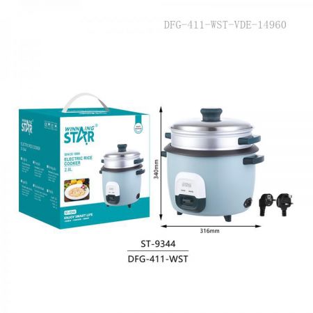 Winning Star ST-9344 Electric Pot Style Rice Cooker Steamer Multicooker ...