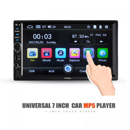 Double Din Hd Car Radio Stereo Player With Digital Touchscreen 7018B ...