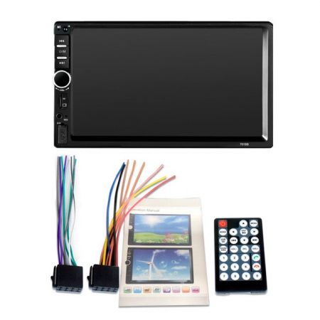 Double Din Hd Car Radio Stereo Player With Digital Touchscreen 7018B ...