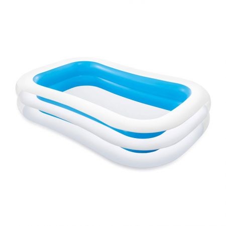 Intex Inflatable Swim Center Family Pool Blue 262 x 175 x 56 cm - Makhsoom