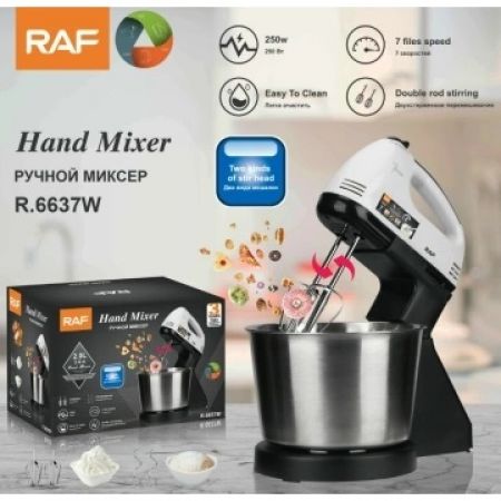 RAF Hand Mixer With 7 Speed 2 In 1 Stand Mixer Machine Electric Hand ...