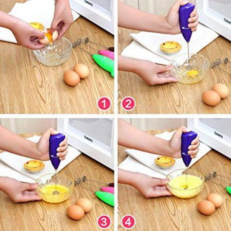 Coffee Hand Mixer Milk Frother - Brown - Makhsoom