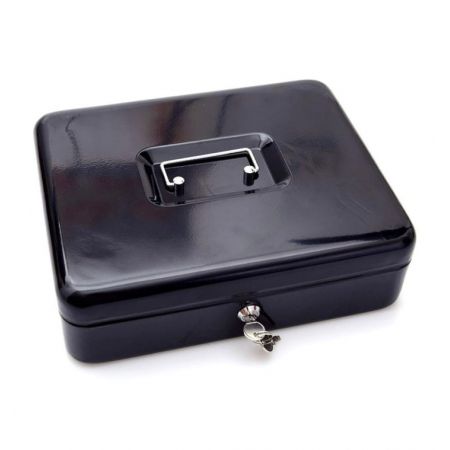 Money & Coin Box Safe Metal Lock Savings Bank - - Makhsoom