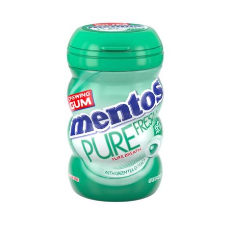 Mentos Gum Pure Fresh SpearMint 1 Jar 50 Pcs - Makhsoom