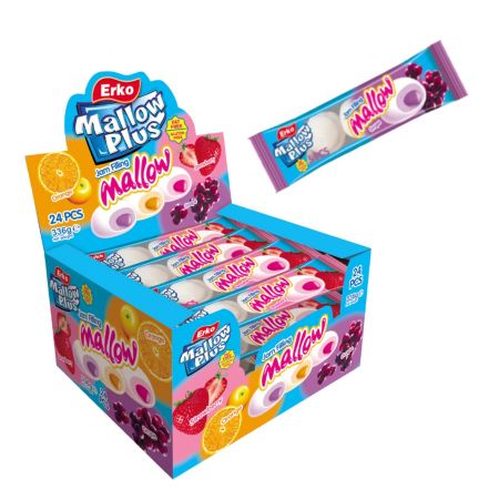 Erko Box of Jam Filling 14g Grape - 24 Pcs - Makhsoom