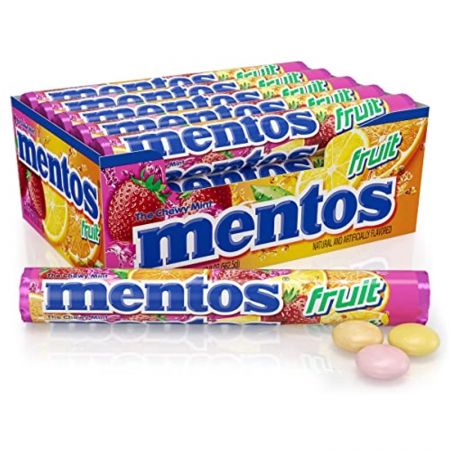 Mentos Pack Of Candy Fruits 24 Pcs 11 Drops Each - Makhsoom