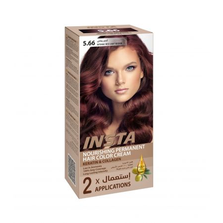 Insta C5.66 Hair Color - Intense Red Light Brown - Makhsoom