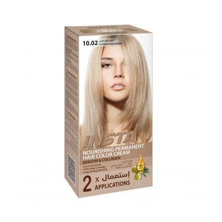 Insta C10.02 Hair Color - Platinum Pearl Blonde - Makhsoom