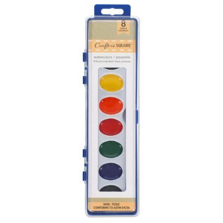 Crafter's Square Watercolor Paints 8 Colors - Makhsoom
