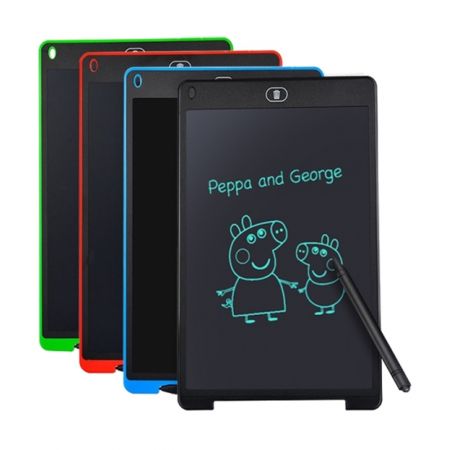 LCD 8.5" Panel Colorful Writing Tablet-Red - Makhsoom