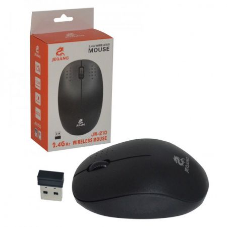 Wireless Mouse Jeqang JW-210 - Black - Makhsoom