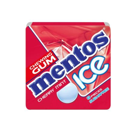 Mentos Pack Of 12 Gum Ice Cherry Mint 8 Drops - Makhsoom