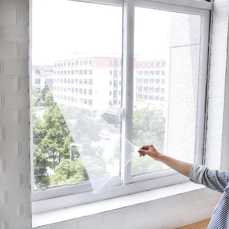Window Invisible Fiberglass Against Mosquitoes And Flies - Makhsoom