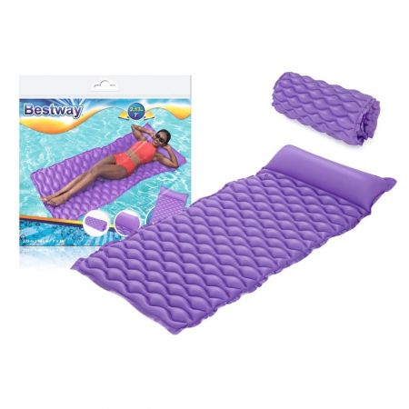 Bestway Float 'n Roll Air Mattress 12+ Years - Blue - Makhsoom