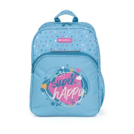 Gabol Confetti Backpack 1-Part #232602/2023 Light Blue - 29 x 38 x 12 ...