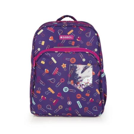 Gabol Diary Backpack 1-Part #232802/2023 Purple - 29 x 38 x 12 cm ...