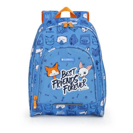 Gabol Friends Small Backpack 1-Part #233128/2023 Blue - 27 x 34 x 12 Cm ...