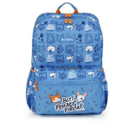 Gabol Friends Backpack 2-Part #233153/2023 Blue 32 x 44 x 15 Cm - Makhsoom