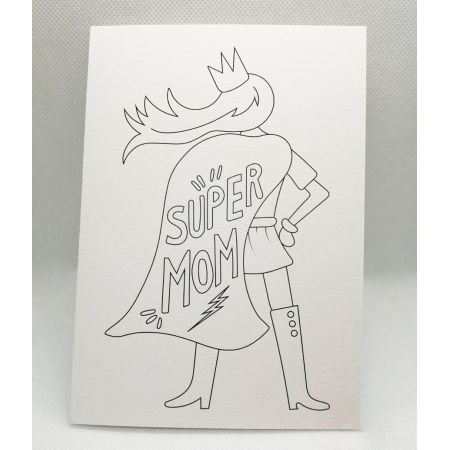 Samdesign Super Mom Card - 15.8 x 11.1 cm - Makhsoom