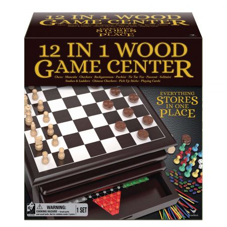 Cardinal 12 in 1 Wood Game Center 6+ Years - Makhsoom