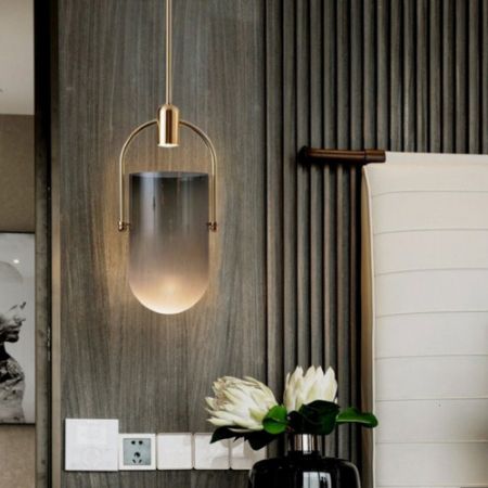 Light-Mode Decorative Suspension Light Single Pendant Modern Frosted ...
