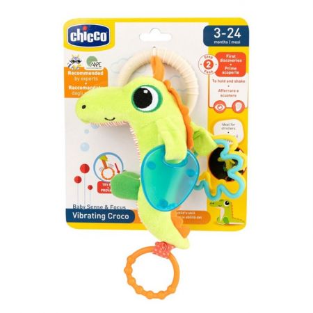 Chicco T-Crocodile Fabric Rattle 3+ Months - Makhsoom