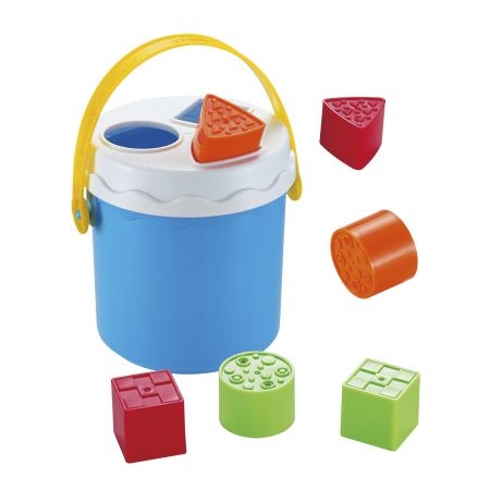 Infunbebe Shape Sorting Bucket 16 Blocks 12+ Months - Makhsoom