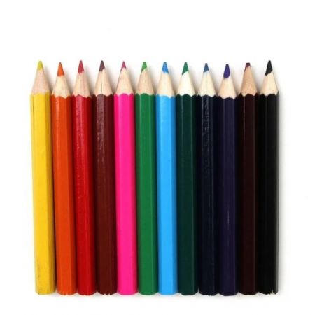 Star Color Small Coloring Pencil 12 Pcs - Makhsoom
