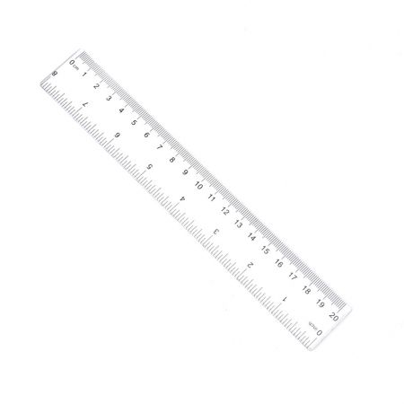 Clear Plastic Ruler 20 cm - Makhsoom