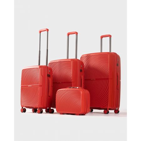 Partner Prime Hardside Spinner Luggage Set 4 Pieces - Beige - Makhsoom