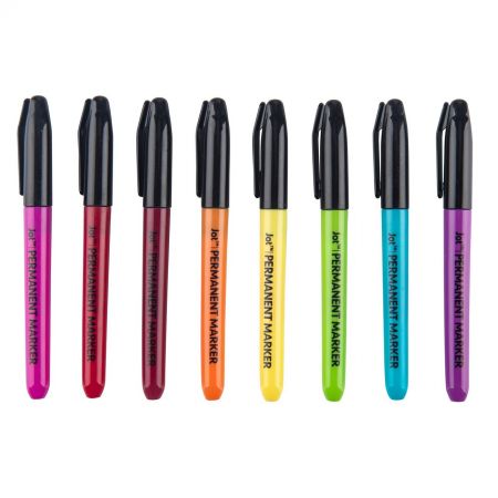 Jot Set Of Colored Permanent Markers 8 Pcs - Makhsoom