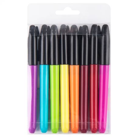 Jot Set Of Colored Permanent Markers 8 Pcs - Makhsoom