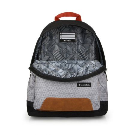 Gabol Cubic Backpack 1 Part 310403 Black/Grey - 31 x 40 x 14 cm - Makhsoom