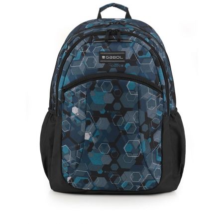 Gabol Hexon Backpack 2 Parts 226096 Black/Blue - 34 x 46 x 20 cm - Makhsoom