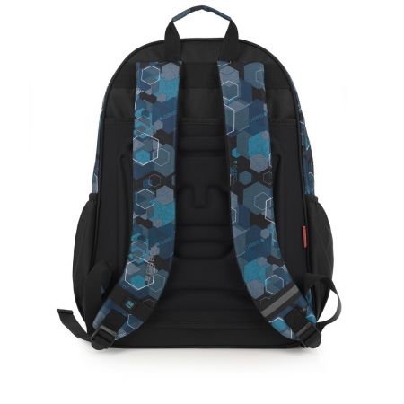 Gabol Hexon Backpack 2 Parts 226096 Black/Blue - 34 x 46 x 20 cm - Makhsoom