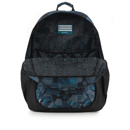 Gabol Hexon Backpack 2 Parts 226096 Black/Blue - 34 x 46 x 20 cm - Makhsoom