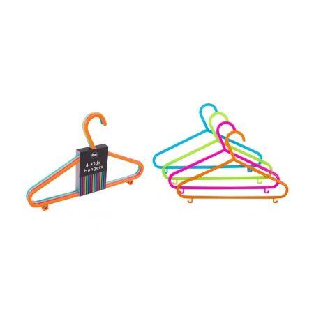Set Of Colored Plastic Hangers for Clothes 5 Pcs - Makhsoom