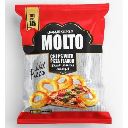 Molto Chips Pizza Flavor 60 g Expiry 04/03/2024 - Makhsoom