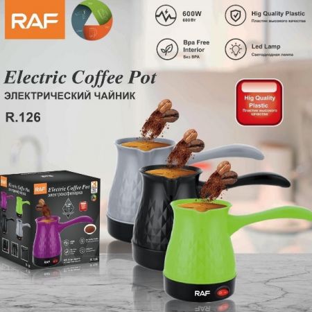 RAF R126 Electric Coffee Pot Maker Turkish Coffee - Green - Makhsoom