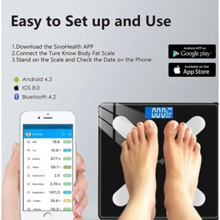 Phone App Weight Scale Bluetooth Body Fat - Makhsoom