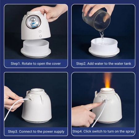 Astronaut Ship Lamp Humidifier - Makhsoom