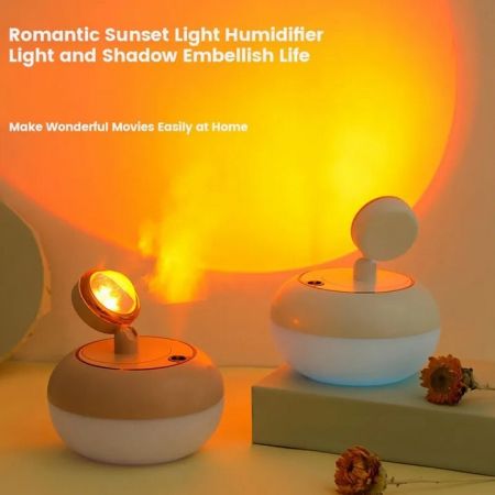 2 In 1 Sunset Lamp Air Humidifier - Makhsoom