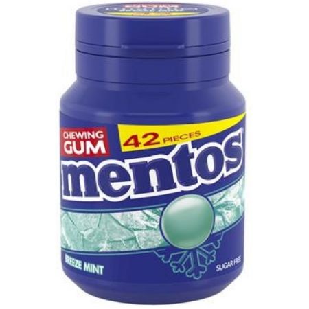 Mentos Gum Breezemint 1 Jar 42 Pcs - Makhsoom
