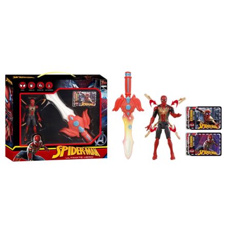 Spiderman With Light Up Sword Toy 3+ Years - Makhsoom