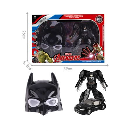 Batman Transformer Action Figure With Face Mask 3+ Years - Makhsoom