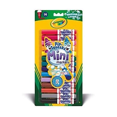 Crayola 14 Pipsqueaks Mini Markers 5+ Years - Makhsoom