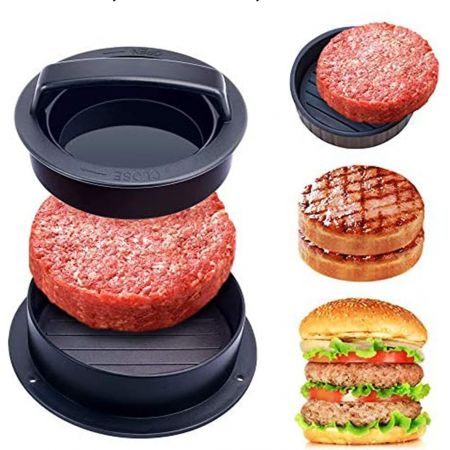 Home Ideas 3 in 1 Stuffed Burger Press - Makhsoom