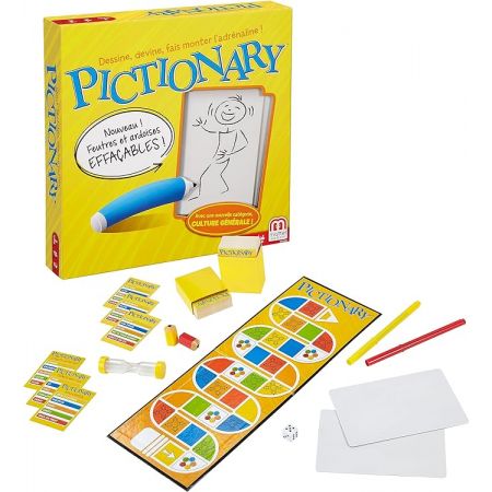 Mattel Pictionary Board Game - French 8+ Years - Makhsoom