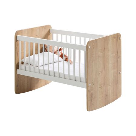 Family Rocking Wooden Baby Bed 0+ Months - 120 x 92 x 68 cm - Makhsoom
